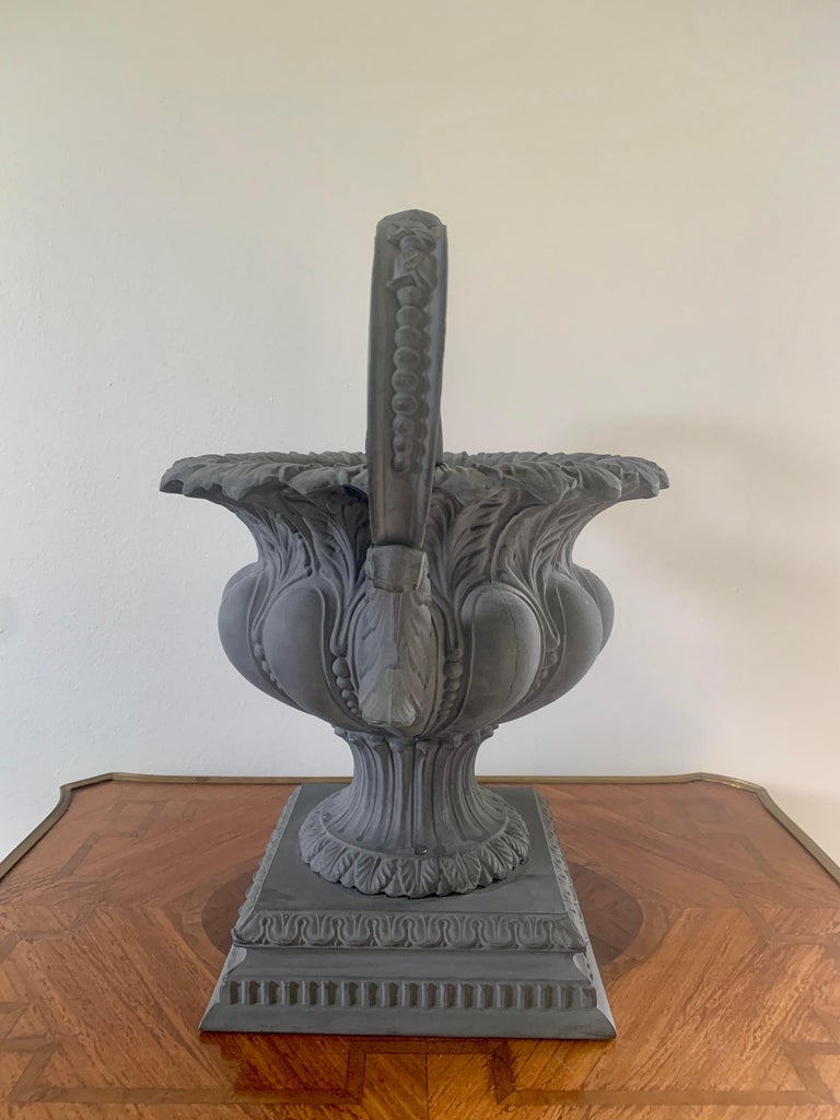 Vintage Metal Neoclassical Style Urn Planter at 1stDibs