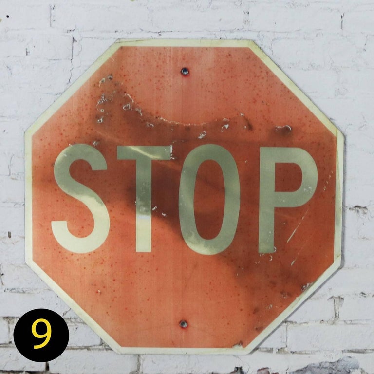 Vintage Metal Stop Signs at 1stDibs | stop sign for sale, stop signs ...