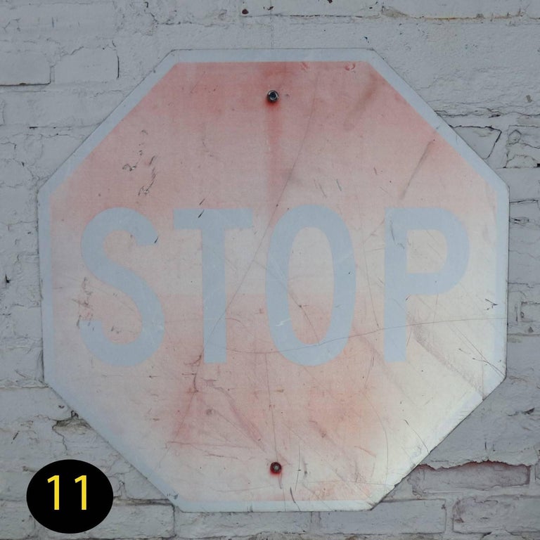 Vintage Metal Stop Signs at 1stDibs