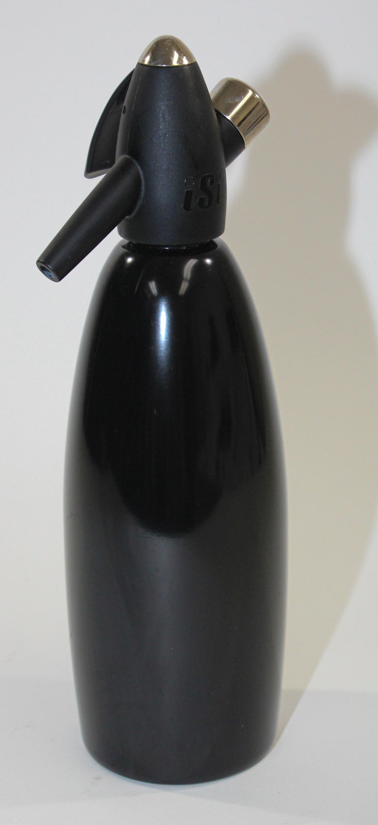 Vintage Metallic Black Metal Soda Siphon at 1stDibs