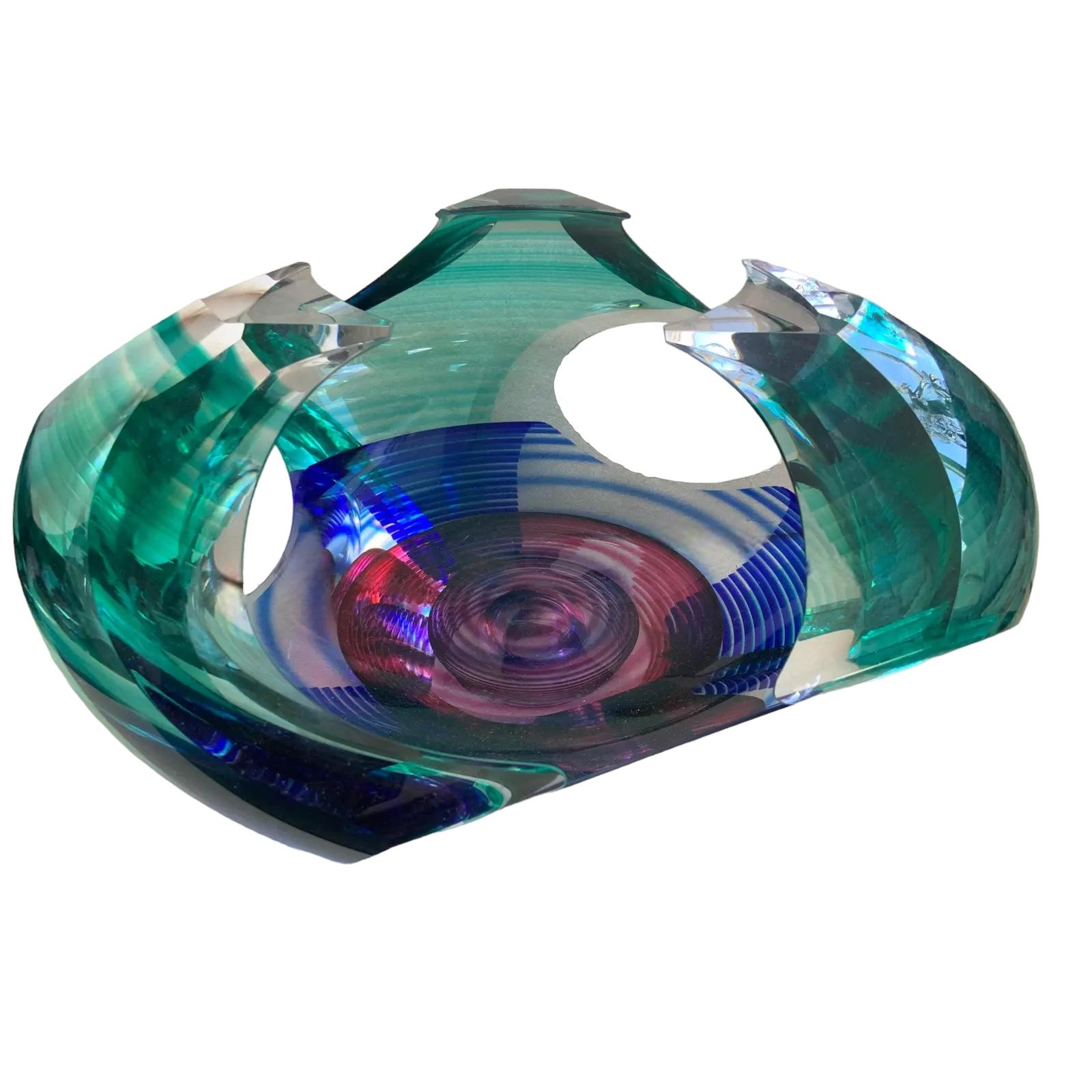 Vintage Michael David Colored Glass Centerpiece Kit Karbler Blake ...