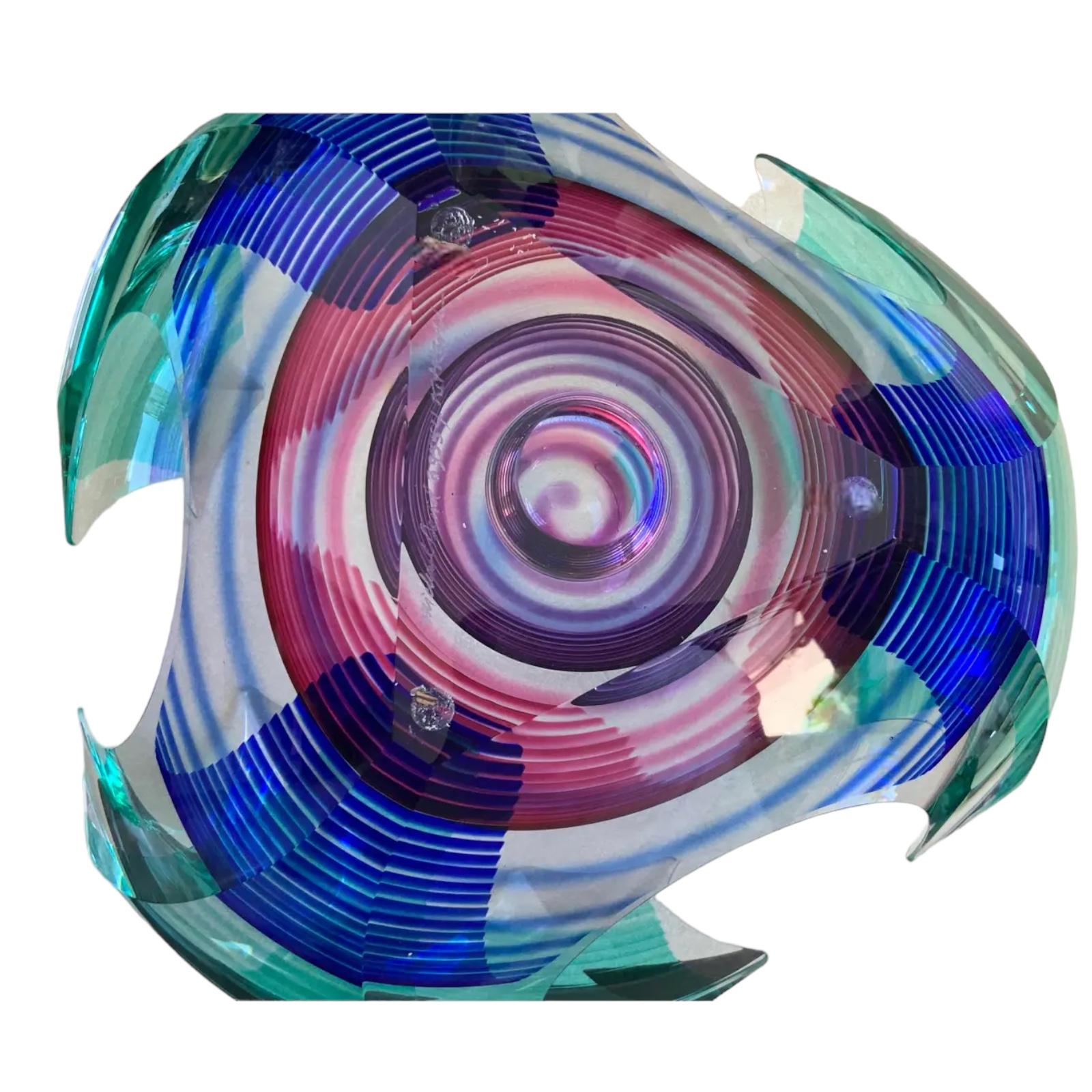 Vintage Michael David Colored Glass Centerpiece Kit Karbler Blake ...