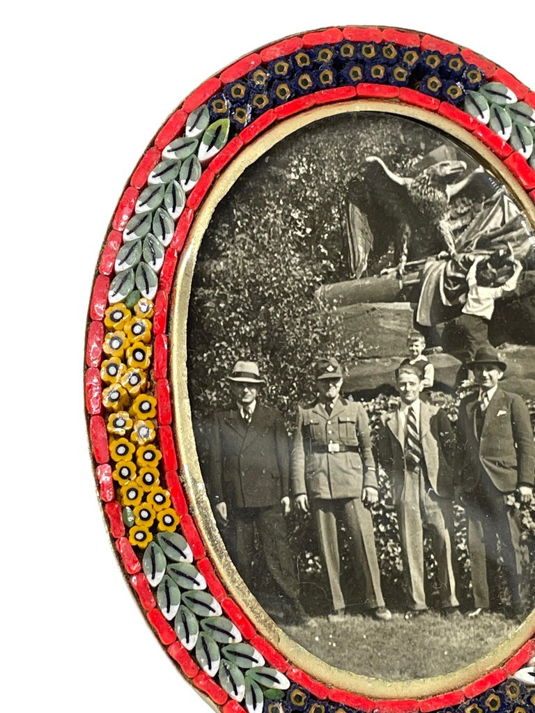 Vintage Micro Mosaic Picture Frame Millefiori, Venice Italy For Sale at ...