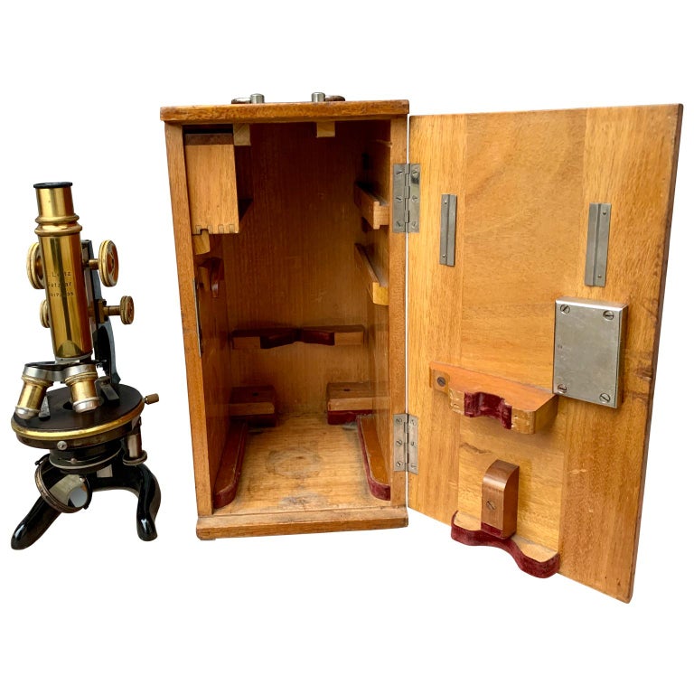 Vintage Microscope by Ernst Leitz with Original Box, Germany, circa ...