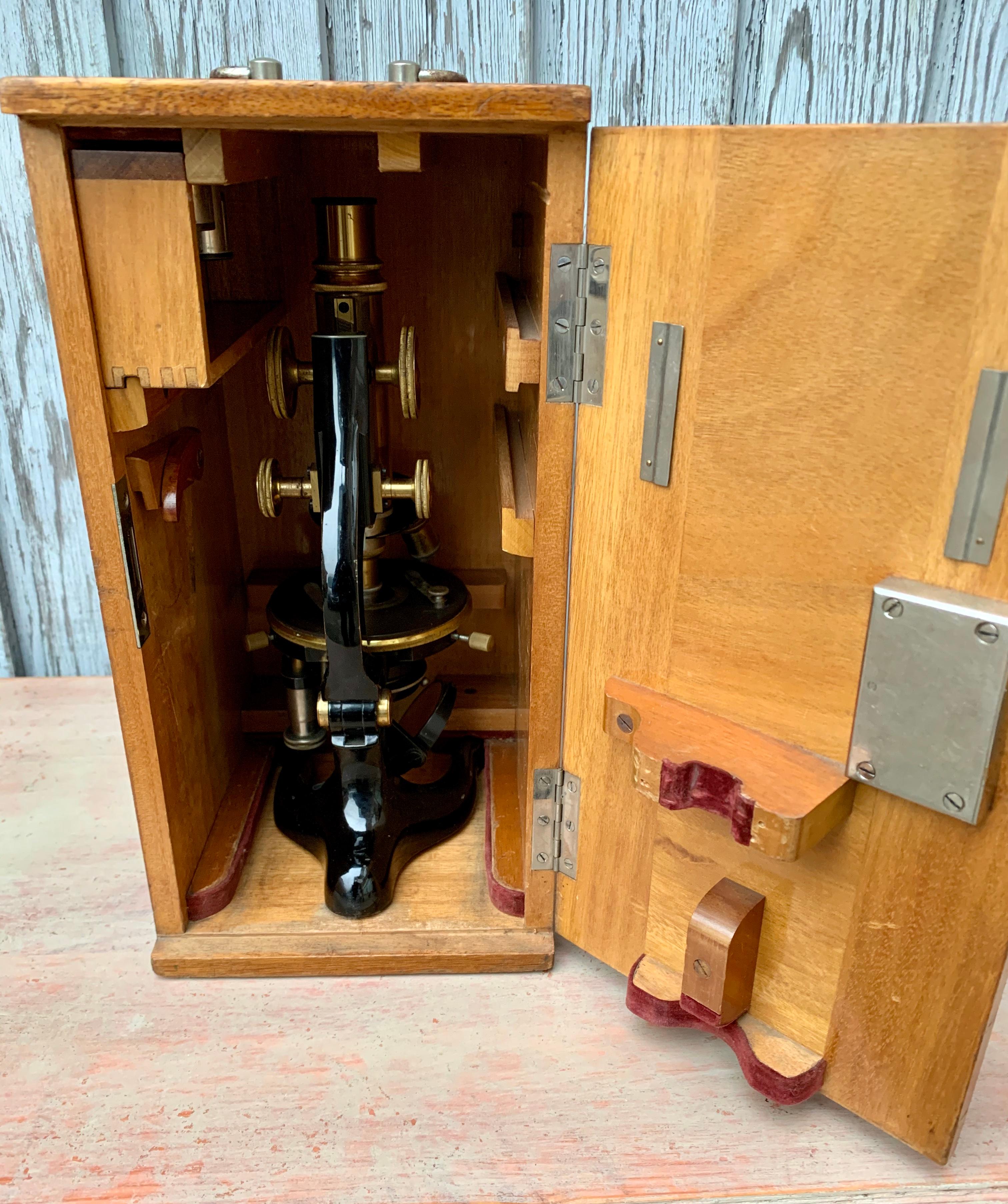 Vintage Microscope by Ernst Leitz with Original Box, Germany, circa ...