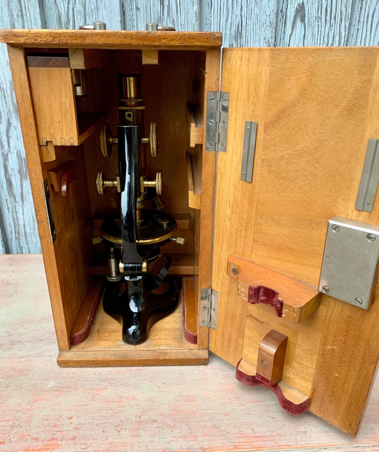 Vintage Microscope by Ernst Leitz with Original Box, Germany, circa ...