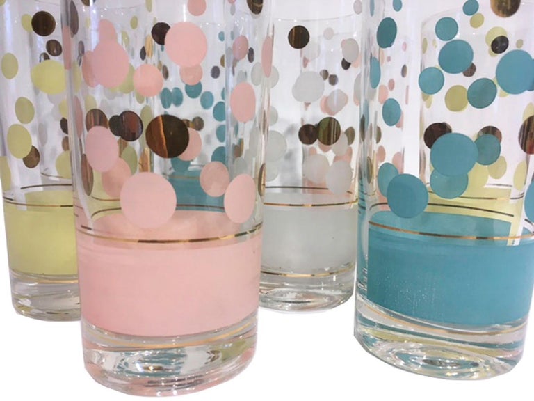 Vintage Mid-20th Century, Fred Press Signed, Multicolored Cocktail ...