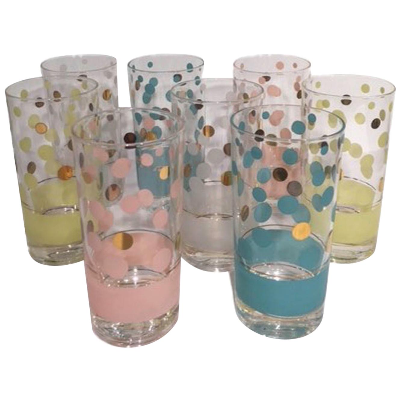 Vintage Mid-20th Century, Fred Press Signed, Multicolored Cocktail ...
