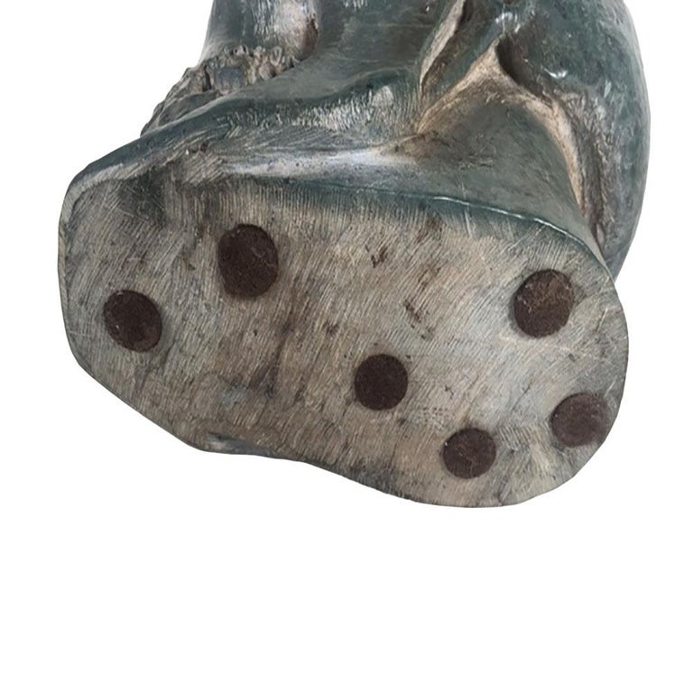 Vintage Mid-20th Century Hand Carved Marble Skull For Sale at 1stDibs