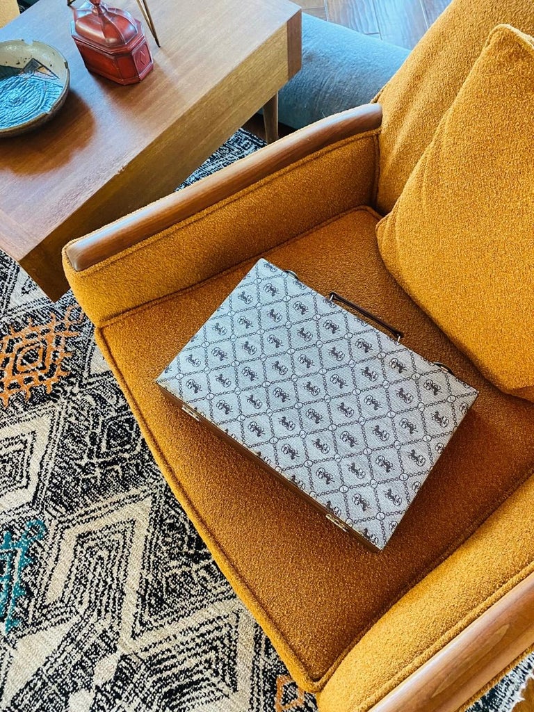 Vintage Mid-Century 1960's Designer Style Backgammon Set at 1stDibs