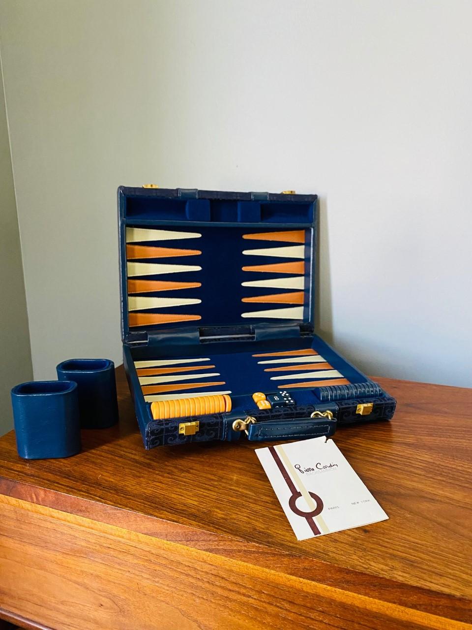 Vintage Mid-Century 1970's Backgammon Set by Pierre Cardin at 1stDibs ...
