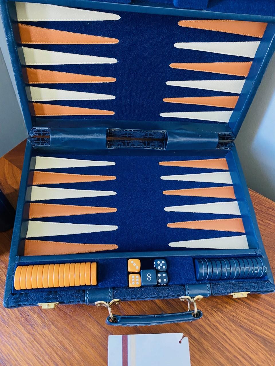 Vintage Mid-Century 1970's Backgammon Set by Pierre Cardin at 1stDibs ...