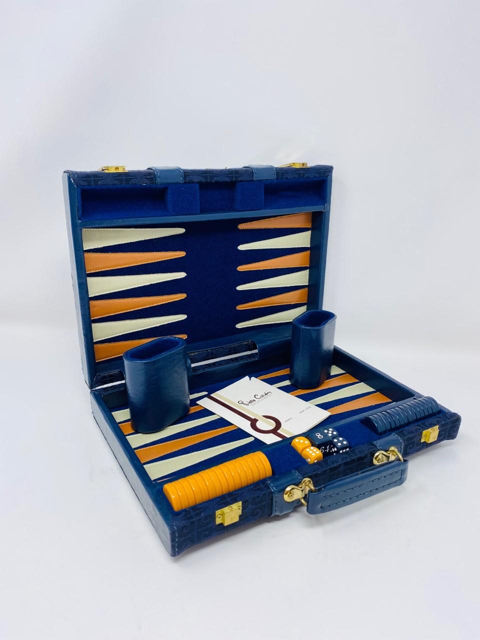 Vintage Mid-Century 1970's Backgammon Set by Pierre Cardin at 1stDibs ...