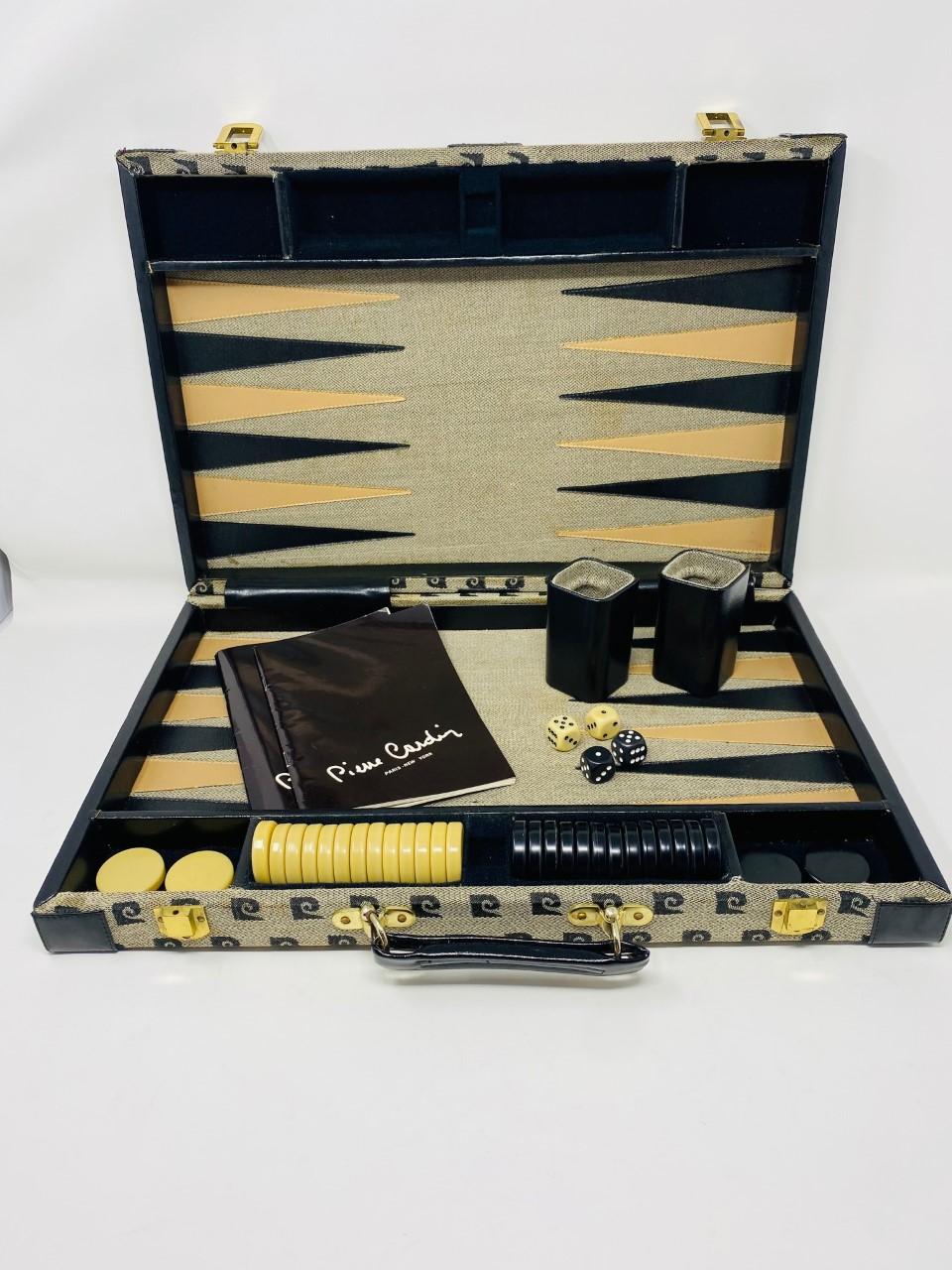 Vintage Mid-Century 1970's Backgammon Set by Pierre Cardin at 1stDibs