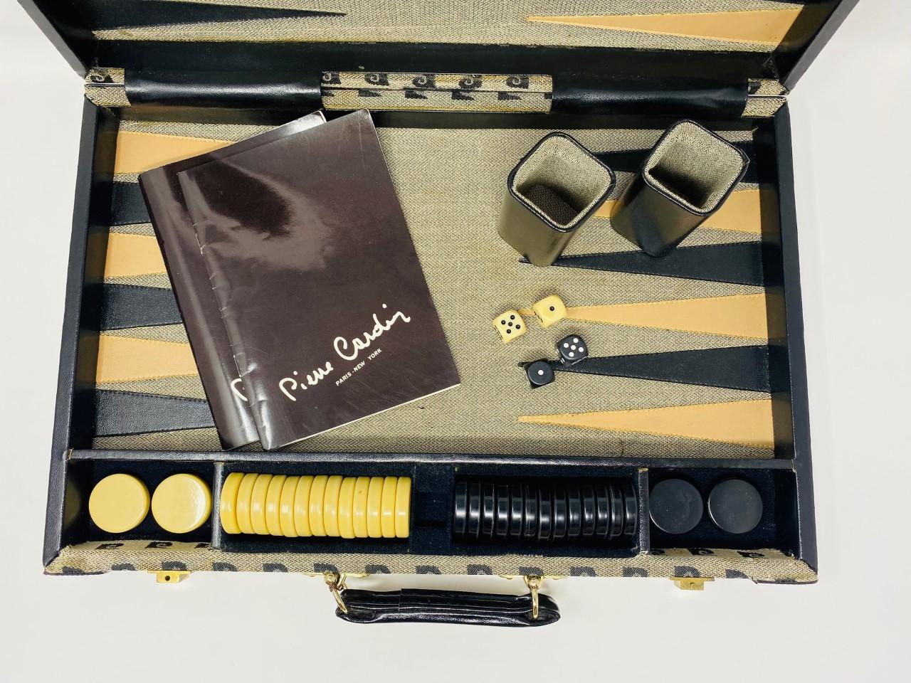 Vintage Mid-Century 1970's Backgammon Set by Pierre Cardin at 1stDibs