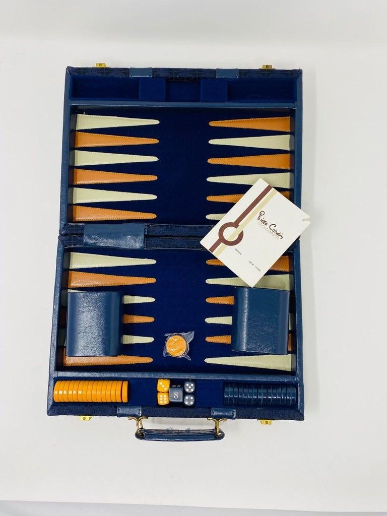 Vintage Mid-Century 1970's Backgammon Set by Pierre Cardin at 1stDibs