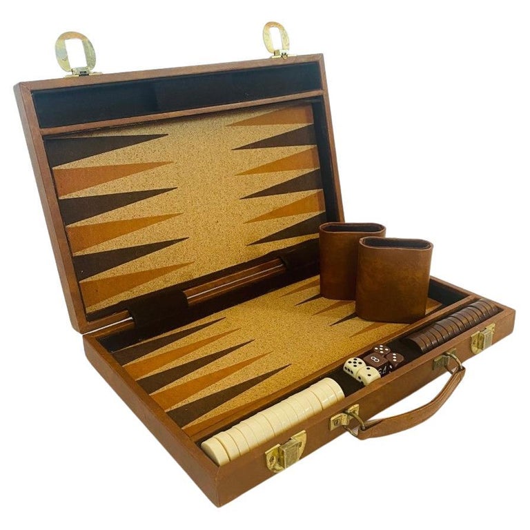 Vintage Mid-Century 1970’s Backgammon Set For Sale at 1stDibs