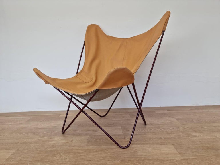Vintage Midcentury BKF Hardoy Butterfly Chair, 1970s For Sale at 1stDibs