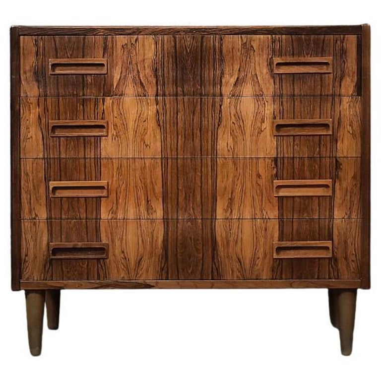 Vintage Mid-Century Danish Modern Rosewood Chest of Drawers by Børge ...