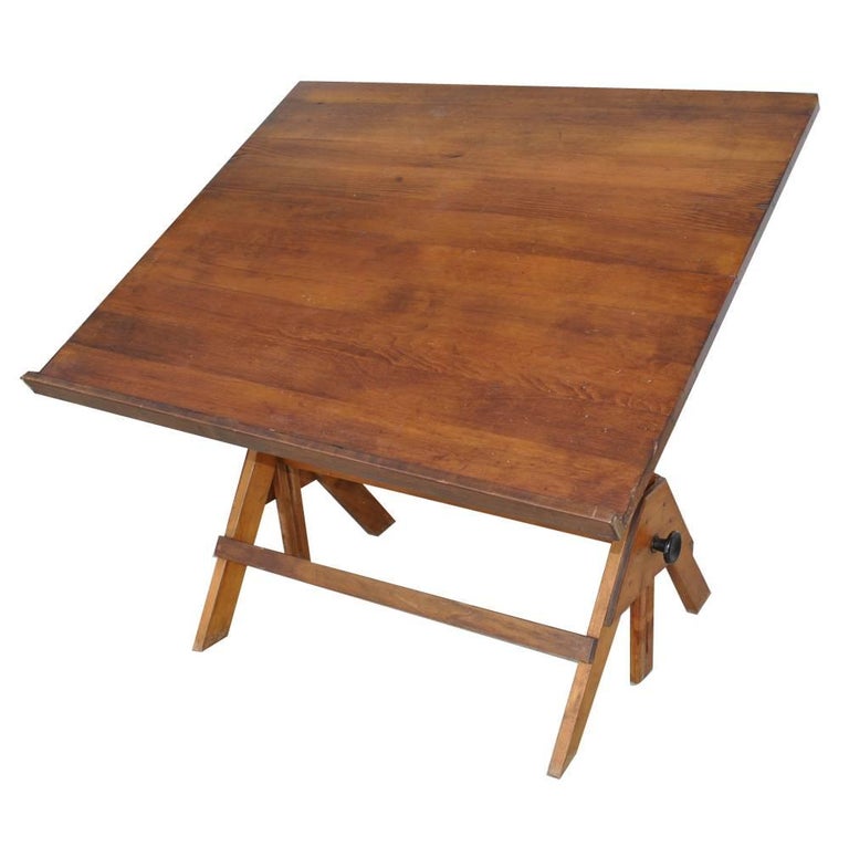Antique American Drafting Table by Dietzgen at 1stdibs
