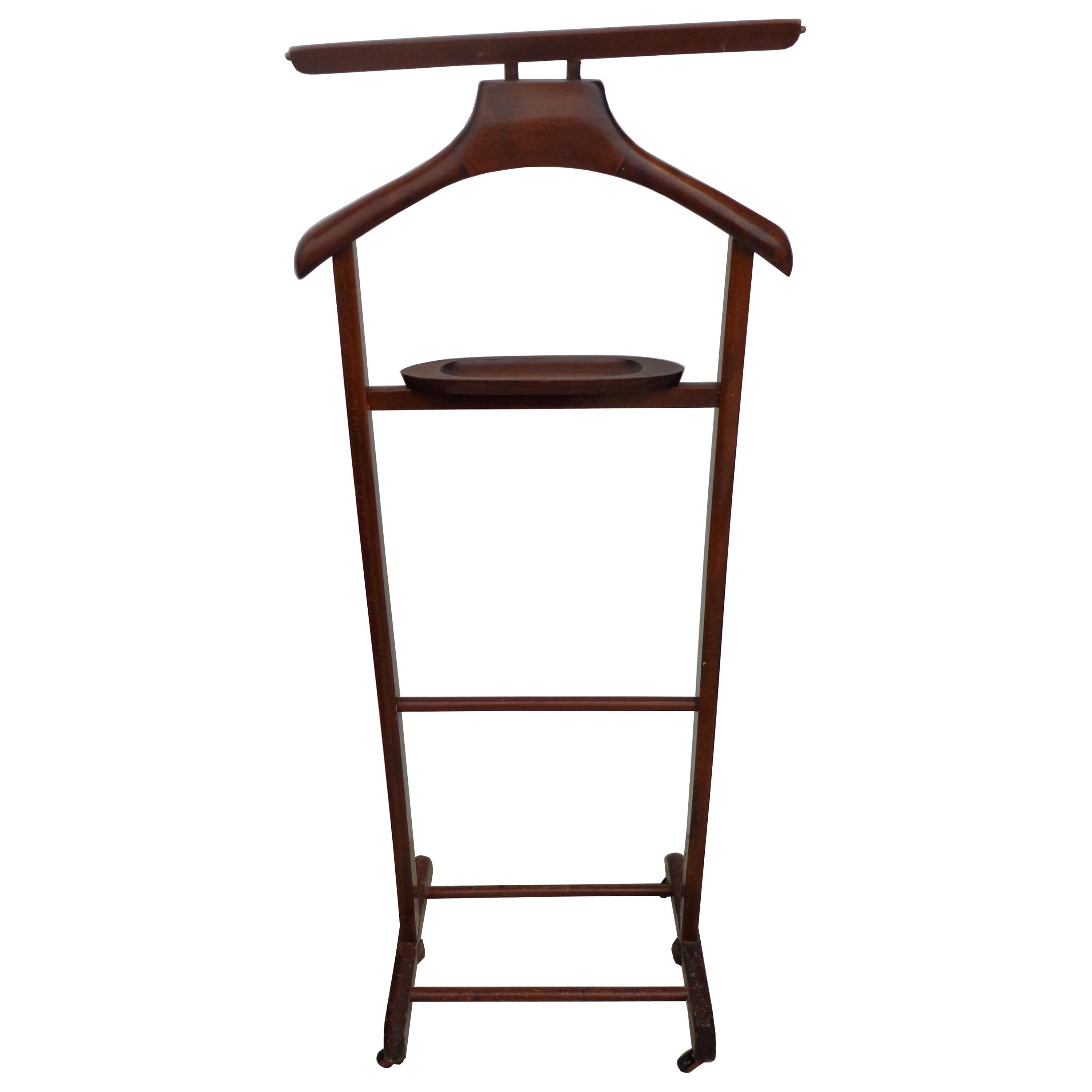 Mastercraft Brass Gentlemen's Valet with Swivel Mirror For Sale at 1stDibs