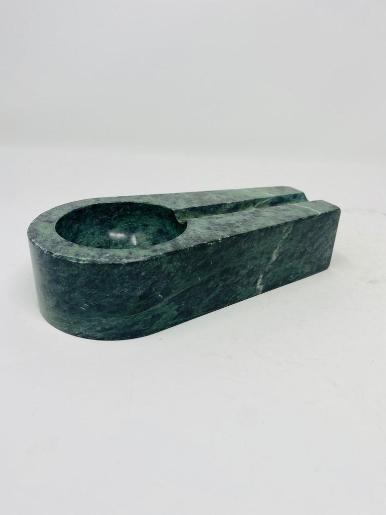 Vintage Midcentury Italian Marble Cigar Ashtray For Sale at 1stDibs