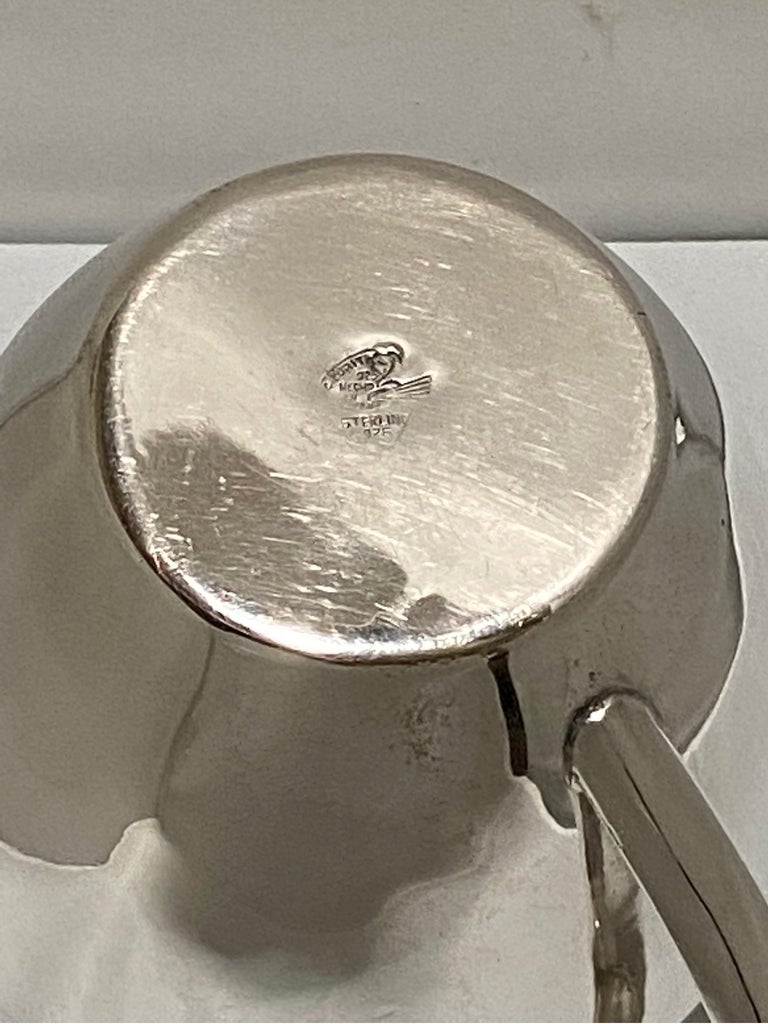 Vintage Mid-Century Mexican Sterling Silver Modernist Pitcher or Ewer ...
