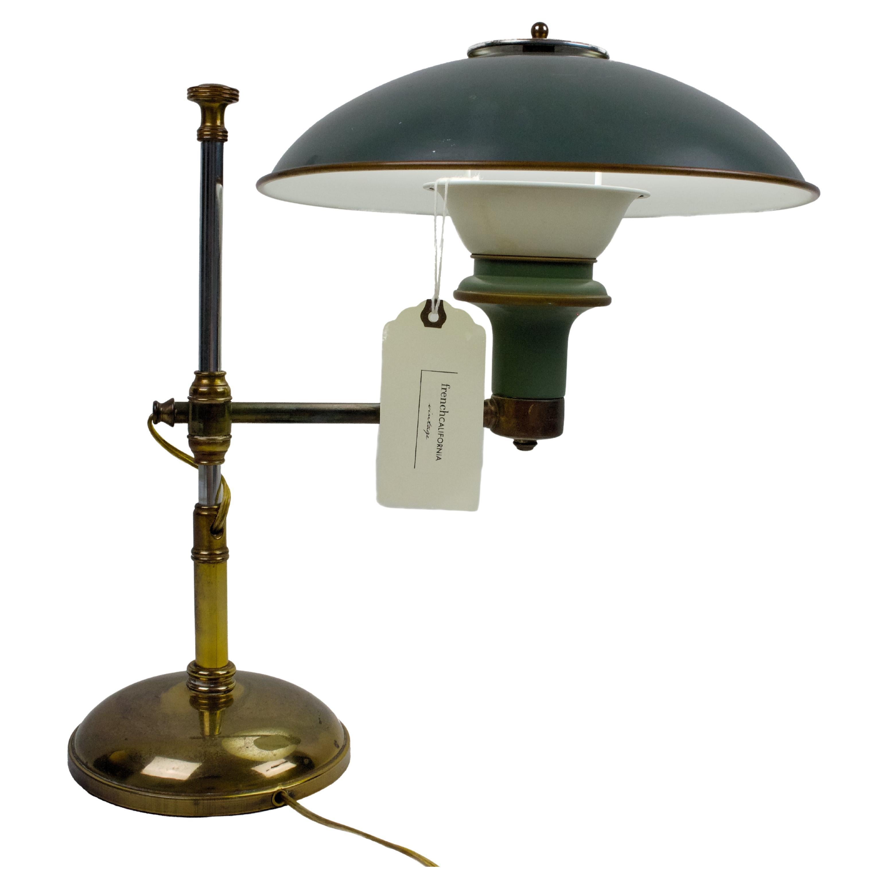 Cantilever table lamp, brass, atomic age For Sale at 1stDibs