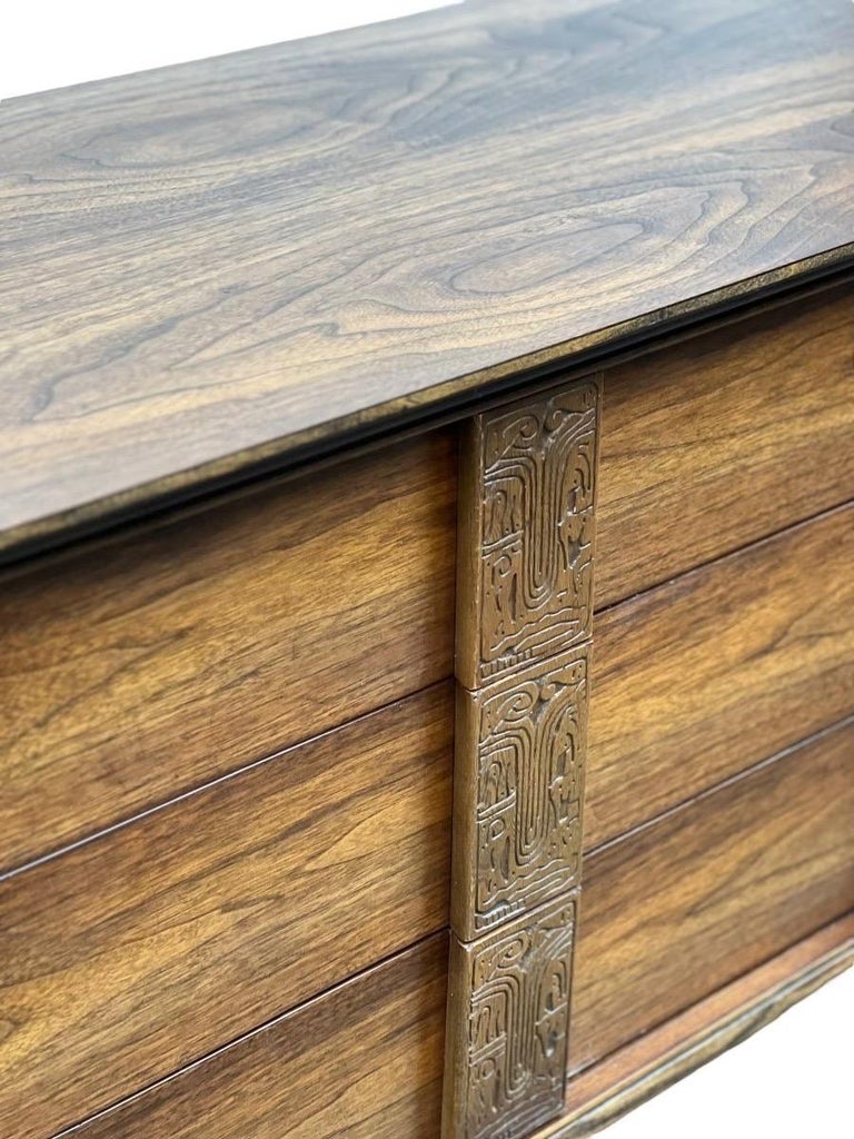 Vintage Mid-Century Modern Bassett 6 Drawer Dresser Dovetail Drawers ...