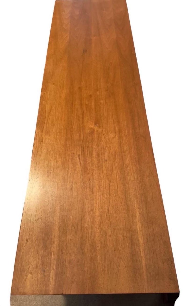 Vintage Mid-Century Modern Broyhill Walnut Solid 9 Drawer Dresser For ...