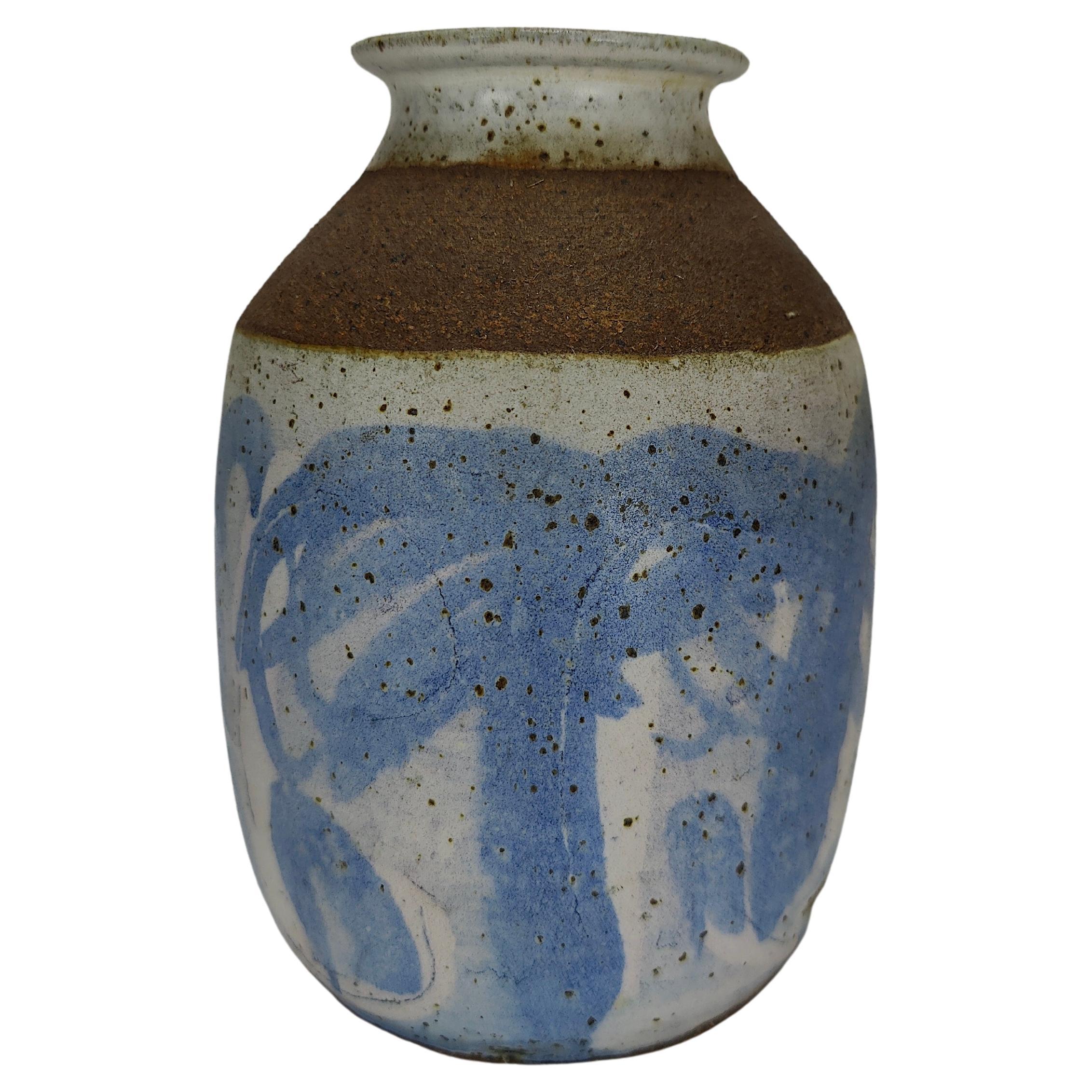 Vintage Mid Century Modern Ceramic Vase by Maxine Scholts, circa 1970s ...