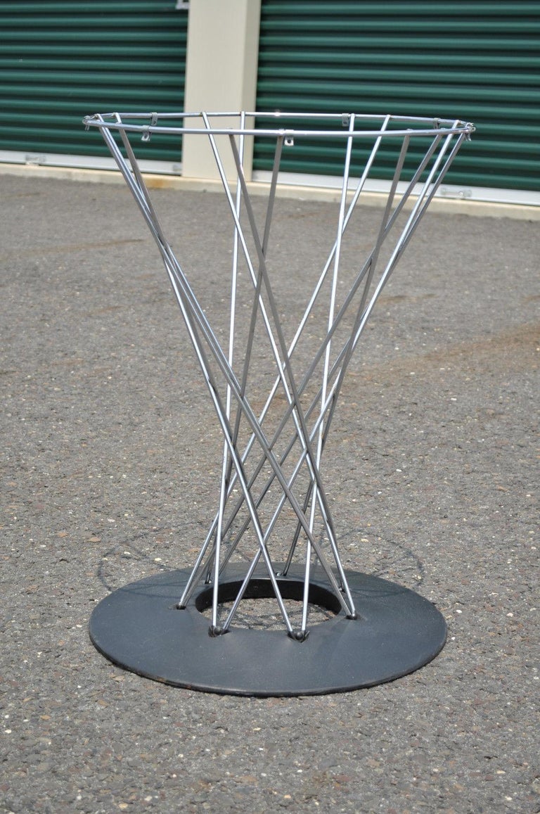 Vintage Mid-Century Modern Chrome Cyclone Dining Table Isamu Noguchi ...