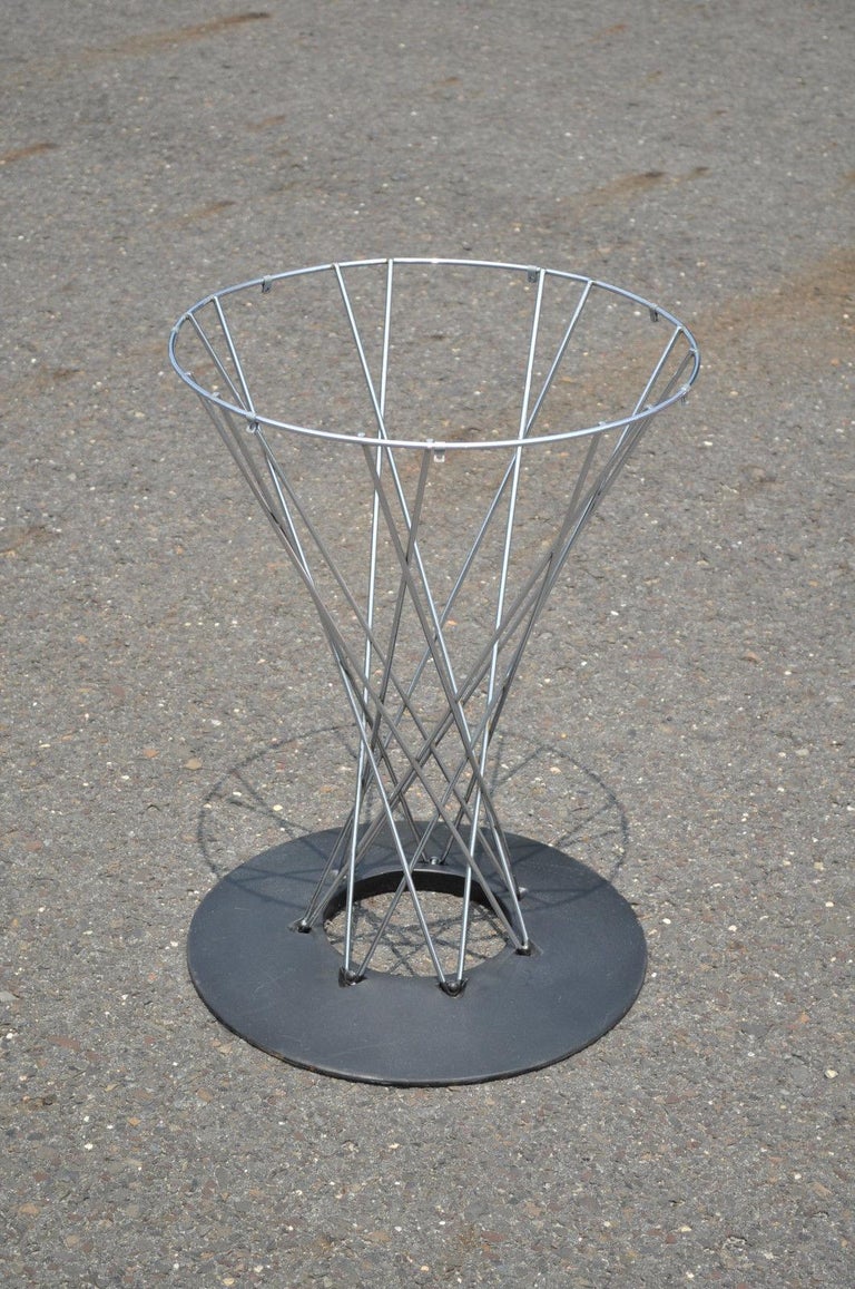 Vintage Mid-Century Modern Chrome Cyclone Dining Table Isamu Noguchi ...