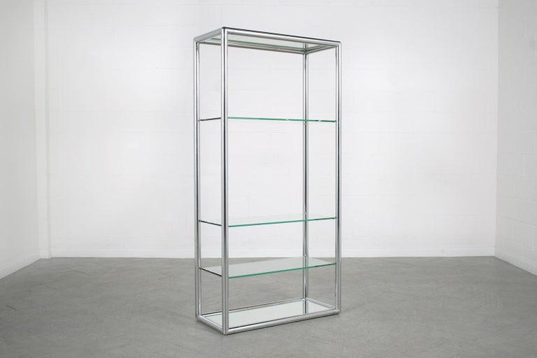 1960s Mid-Century Modern Chrome Display For Sale at 1stDibs