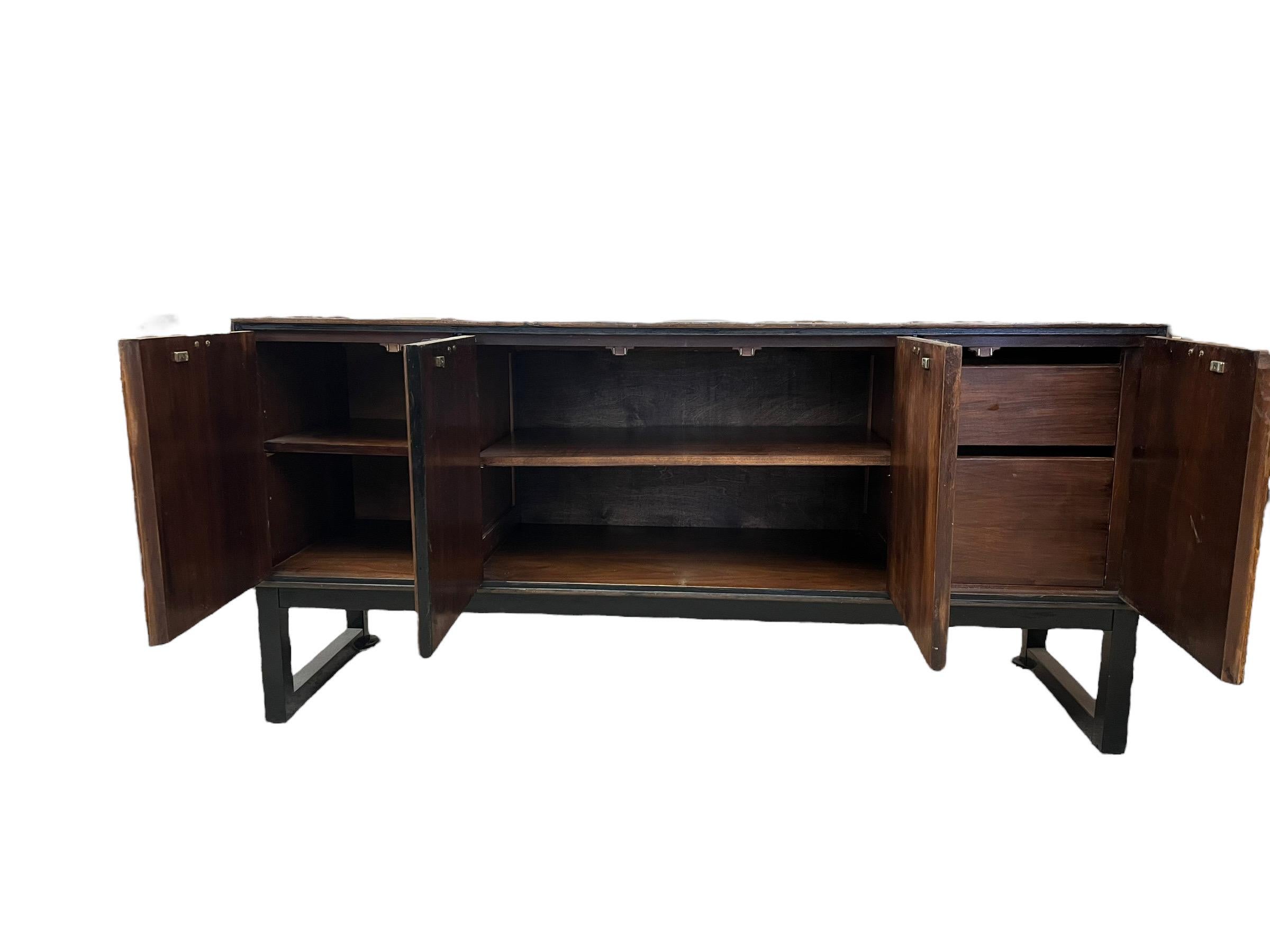 Vintage Mid Century Modern Credenza Cabinet by Stanley For Sale at ...