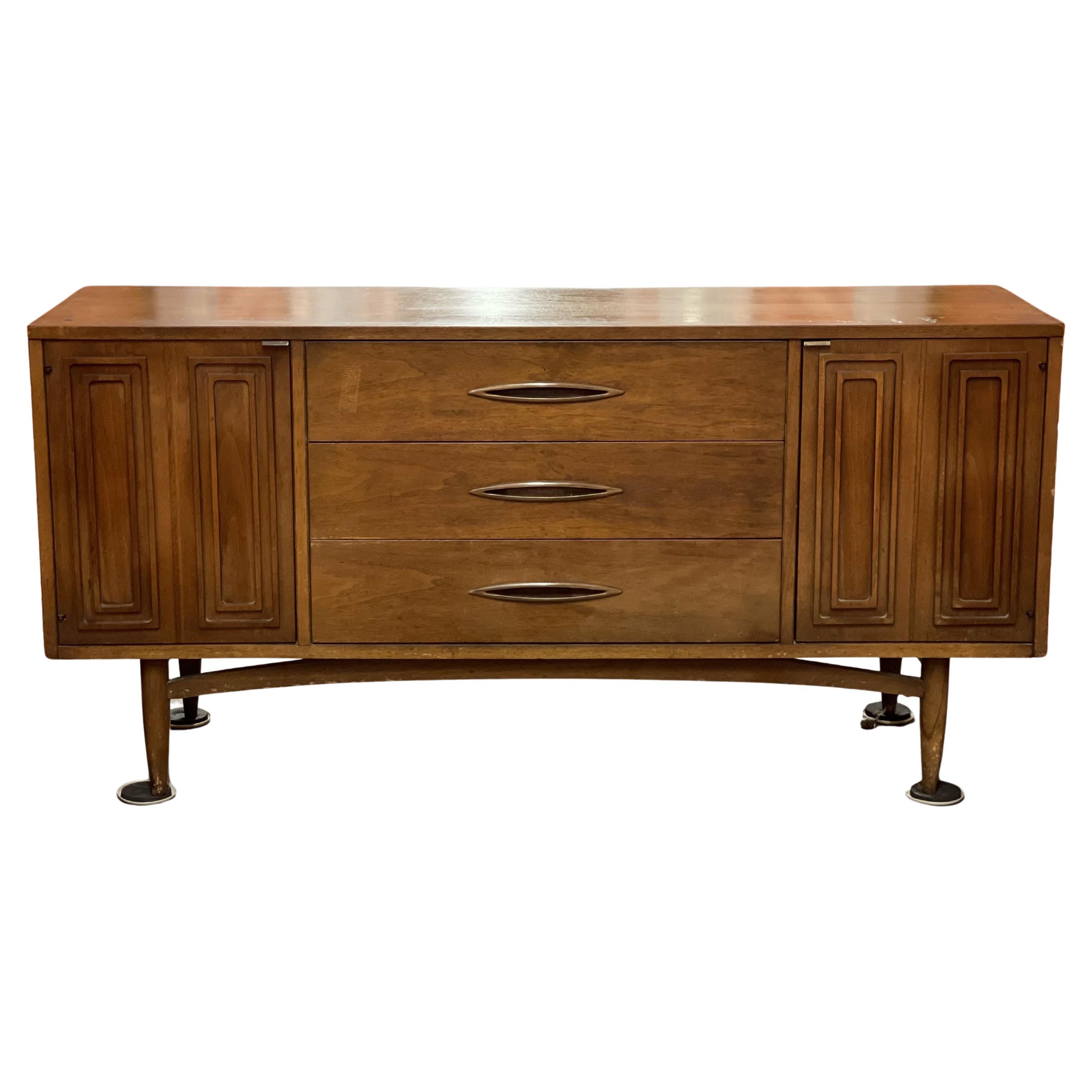 Mid Century Modern Vintage Cocktail Cabinet Credenza Buffet by ...