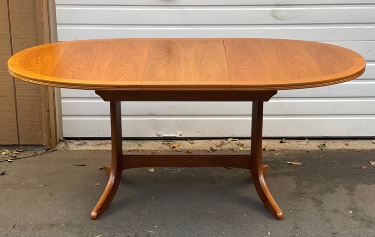 Vintage Mid-Century Modern Dining Table with Butterfly Leaf, UK Import ...