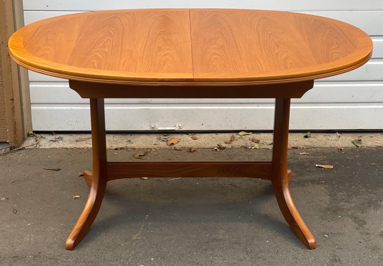 Vintage Mid-Century Modern Dining Table with Butterfly Leaf, UK Import ...