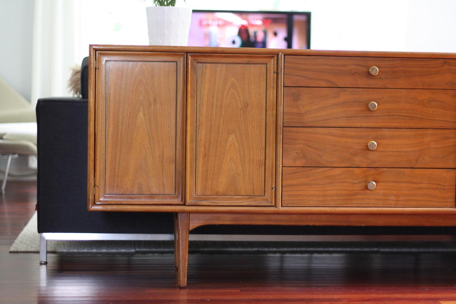Vintage Mid Century Modern Drexel Declaration Credenza or Record ...
