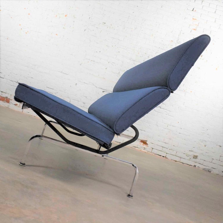 Vintage Mid-Century Modern Eames Sofa Compact in Blue by Herman Miller ...