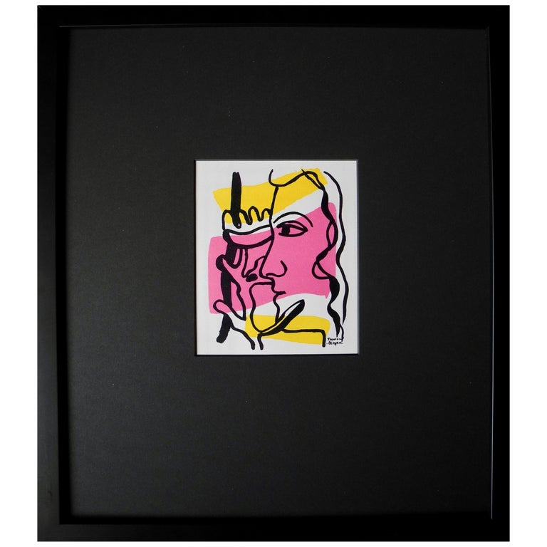 Vintage Mid-Century Modern Fernand Léger Lithograph Signed in Plate ...
