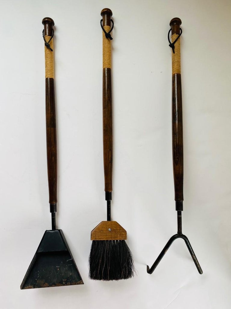 Vintage Mid-Century Modern Fire Tool Set, 1950s For Sale at 1stDibs