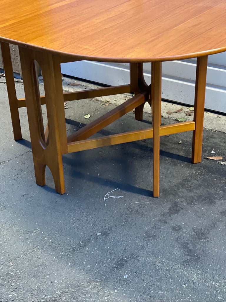Vintage Mid Century Modern Gate-leg Dining Table, UK Import For Sale at ...
