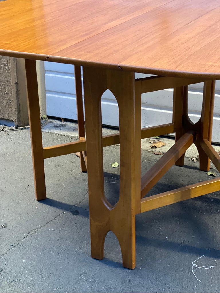 Vintage Mid Century Modern Gate-leg Dining Table, UK Import For Sale at ...