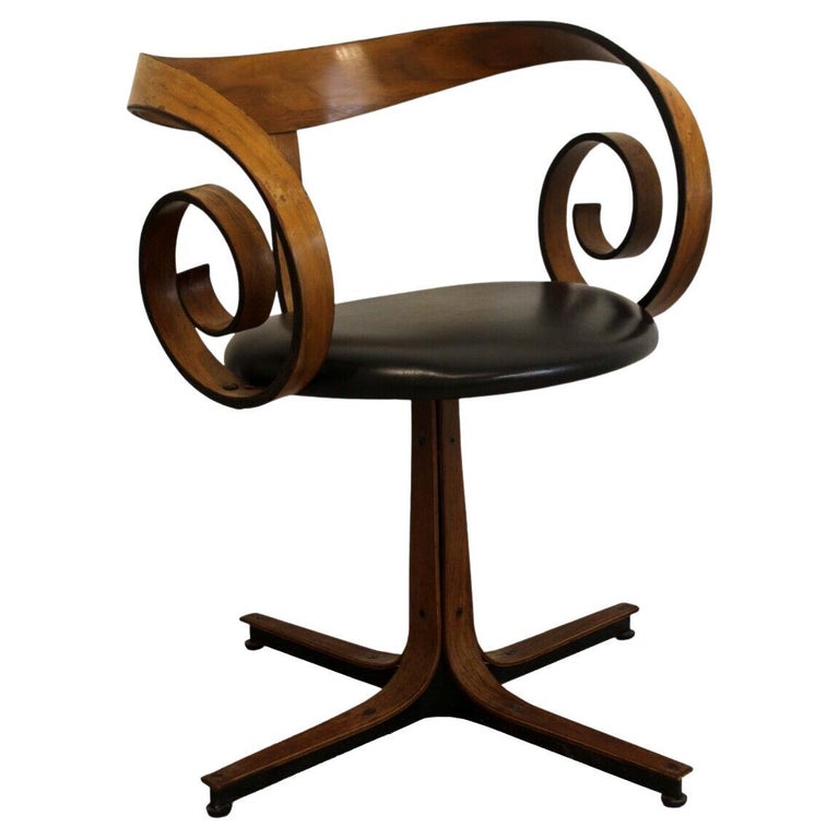 Vintage Mid-Century Modern George Mulhauser for Plycraft Scroll ...