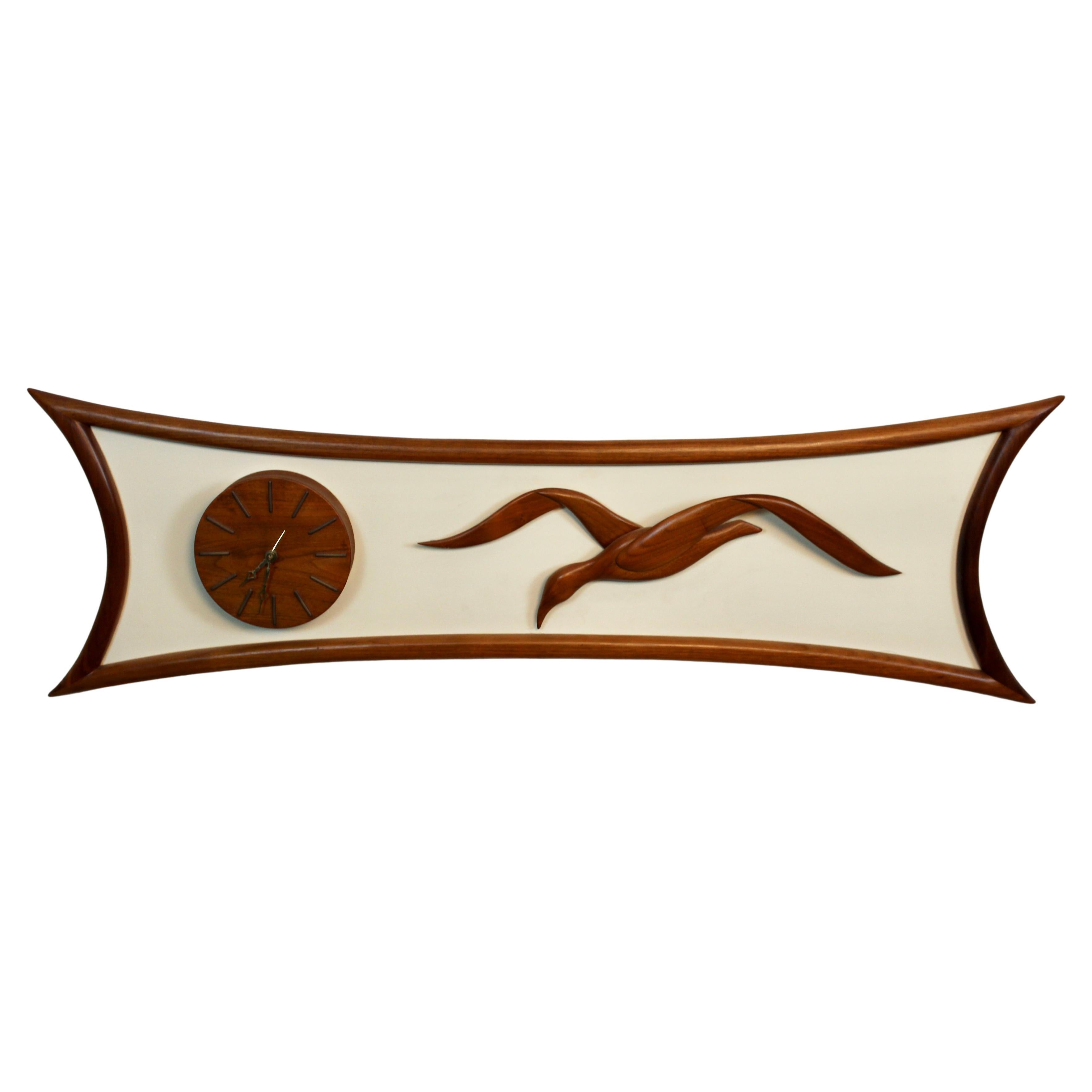 Vintage Mid-Century Modern Goose Clock For Sale at 1stDibs