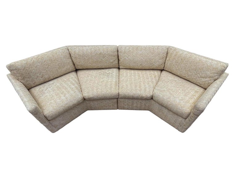 Vintage Mid-Century Modern Hexagonal Curved Sectional Sofa after Harvey ...