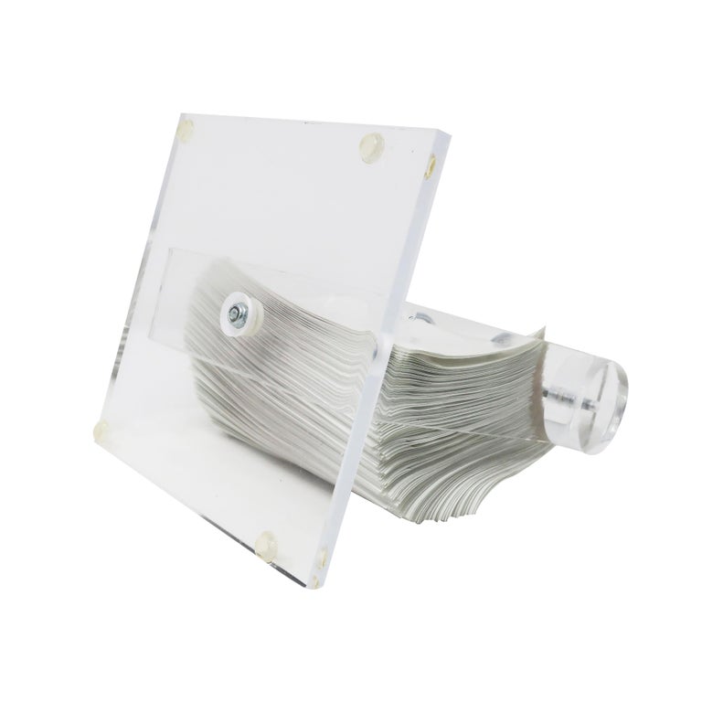 Vintage Mid-Century Modern Lucite Rolodex at 1stDibs