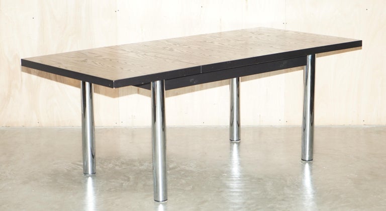 VINTAGE MID CENTURY MODERN MARCEL BREUER CESCA HABITAT EXTENDING DiNING ...