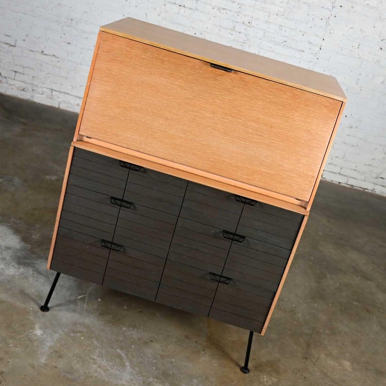 Vintage Mid-Century Modern Mengel Drop Front Secretary Desk by Raymond ...